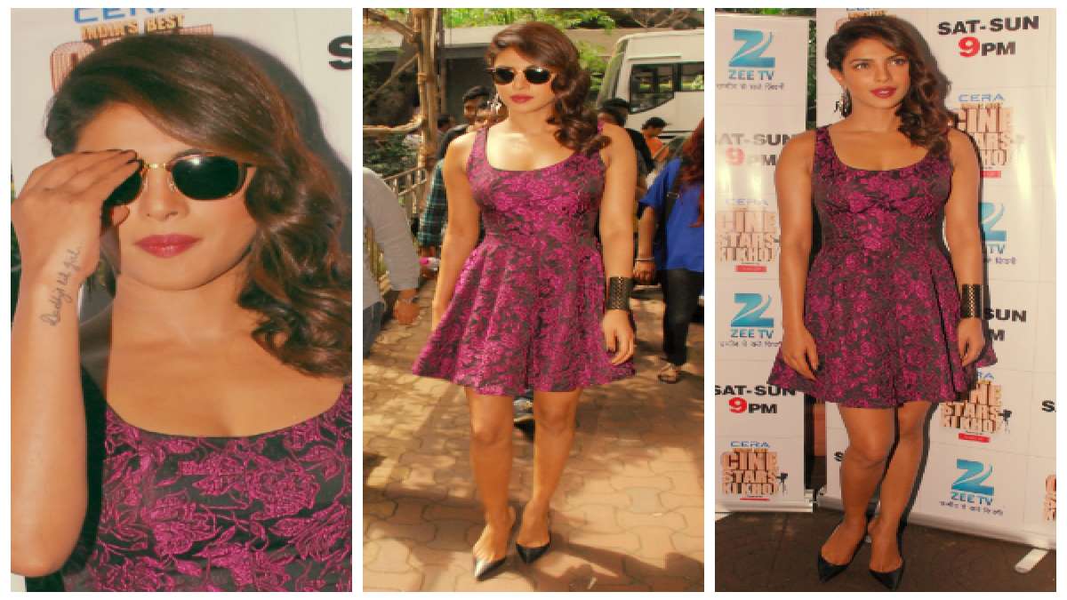 Priyanka Chopra Shows Off Her Legs In Alice + Olivia - Boldsky.com