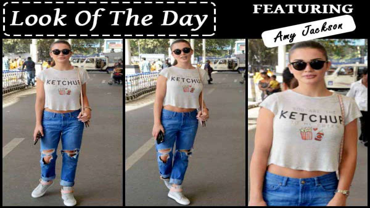 Look Of The Day: Amy Jackson Reveals A New Way To Style The Distressed ...
