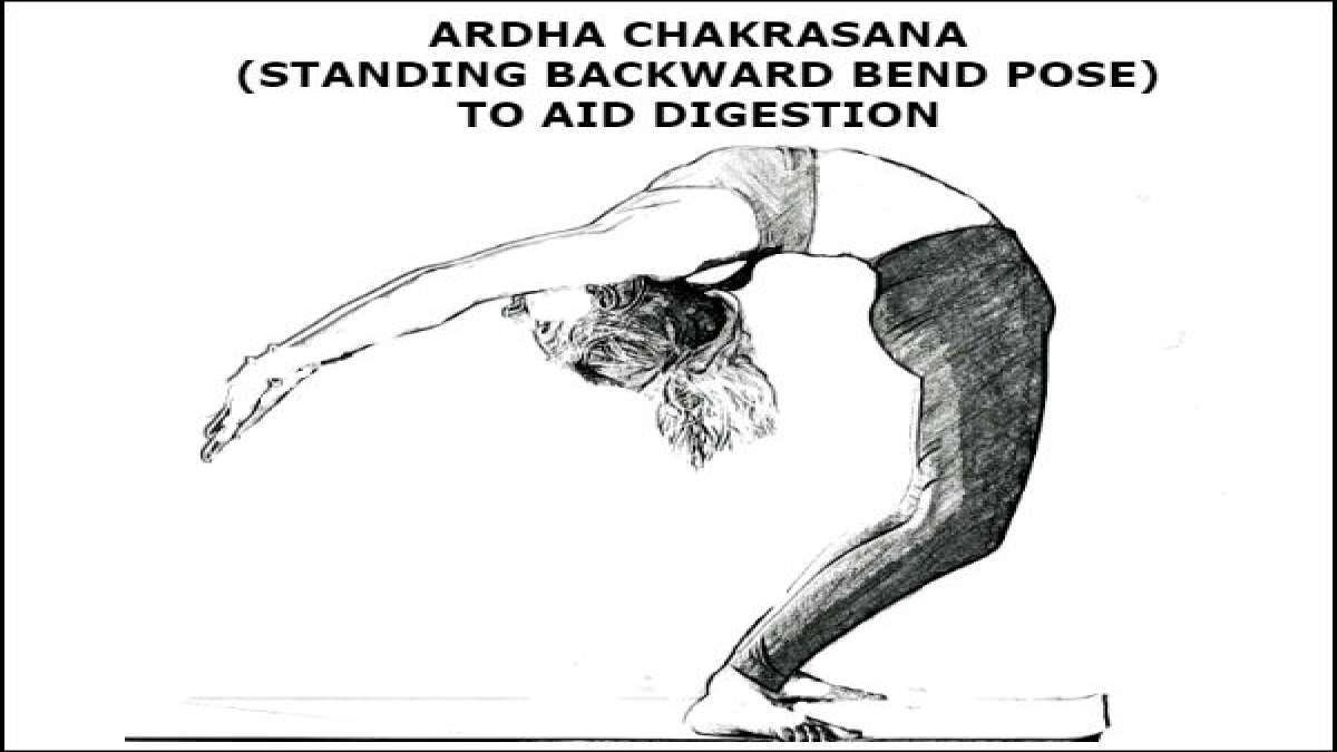 Ardha Chakrasana (Standing Backward Bend Pose) To Aid Digestion ...
