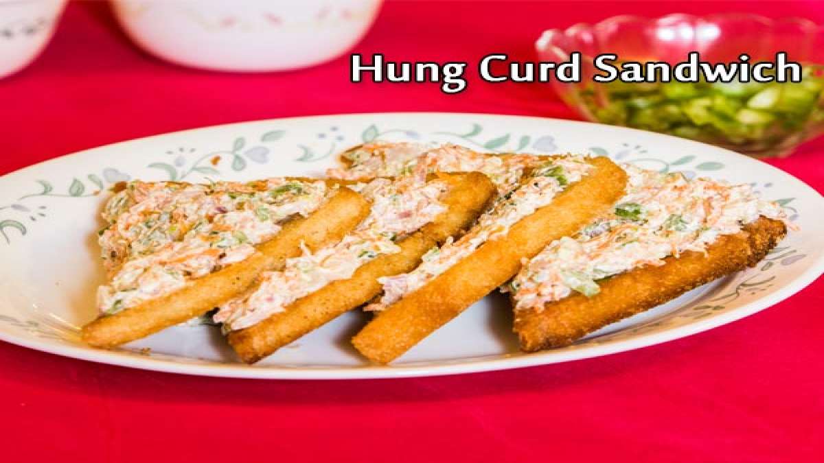 Hung Curd Sandwich Recipe : How To Make Homemade Vegetable Hung Curd ...