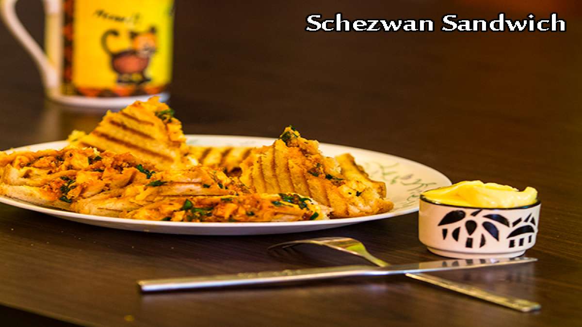 Schezwan Sandwich Recipe | Paneer Cheese Grilled Sandwich Recipe ...