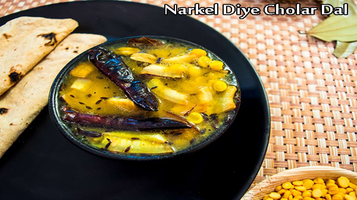 Narkel Diye Cholar Dal Recipe: How To Make Bengali-style Chana Dal With ...
