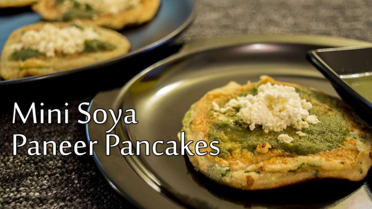 Mini Soya Paneer Pancakes Recipe| Healthy Starter Recipe| Indian Veg ...