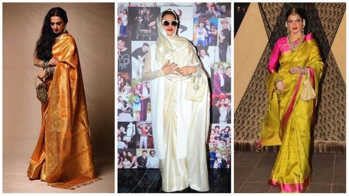 Happy Birthday Rekha: 10 Stunning Saree Looks From Bollywood's Timeless ...