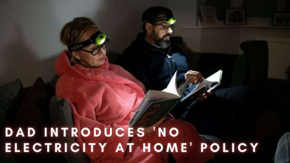 Bizarre! Dad Introduces A 'No Electricity At Home' Policy And Instructs Family To Wear Headlamps ...