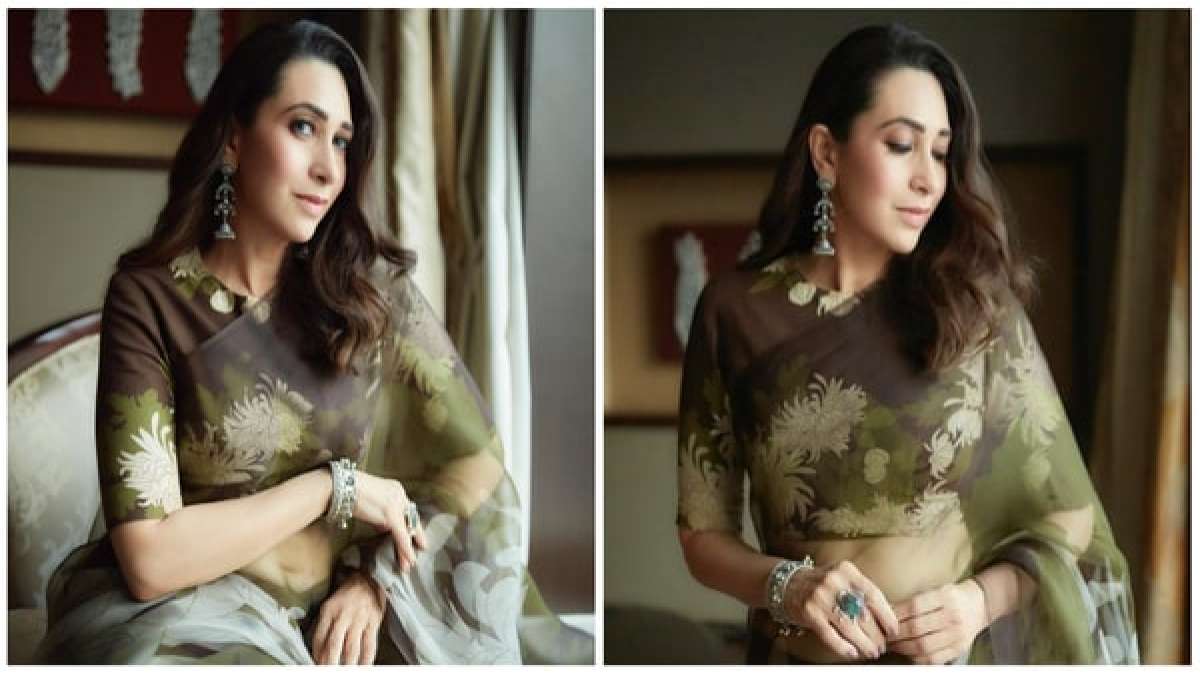 Karisma Kapoor’s Floral Print Saree Look Reflects Classic Elegance ...