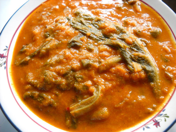 Palak/ Spinach Ambat: Delicious Vegetarian Recipe - Boldsky.com