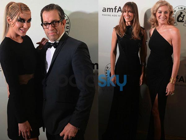 AmfAR Gala Event Sees Sharon Stone N Hillary Swank! - Boldsky.com