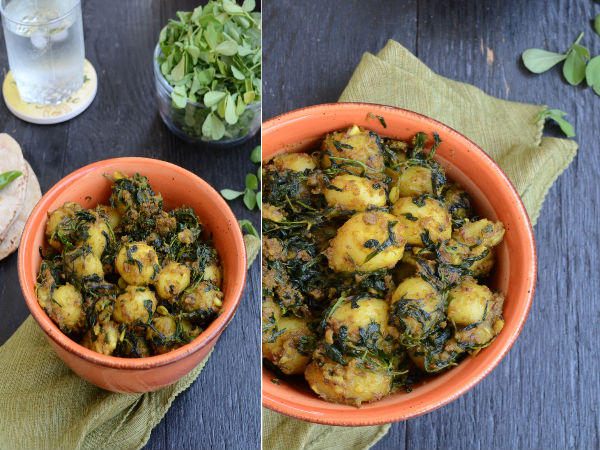 Delicious Methi Aloo Recipe - Boldsky.com