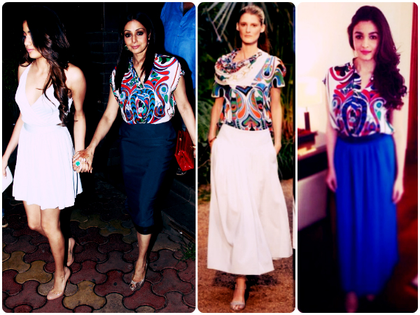 Sridevi & Alia In Ditto Hermes Top - Boldsky.com