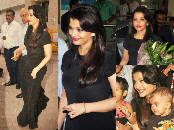 Aishwarya Rai Opts For A Charcoal Gown - Boldsky.com