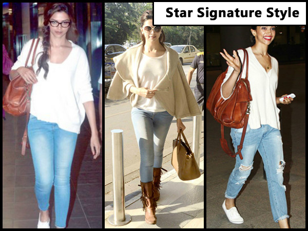 Star Signature Style: Deepika Padukone Loves To Hangout In White, Blue ...