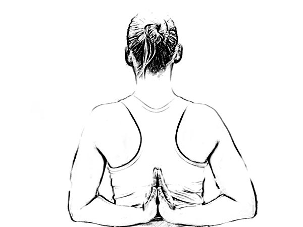 Paschima Namaskarasana (Reverse Prayer Pose) For Strengthening The ...