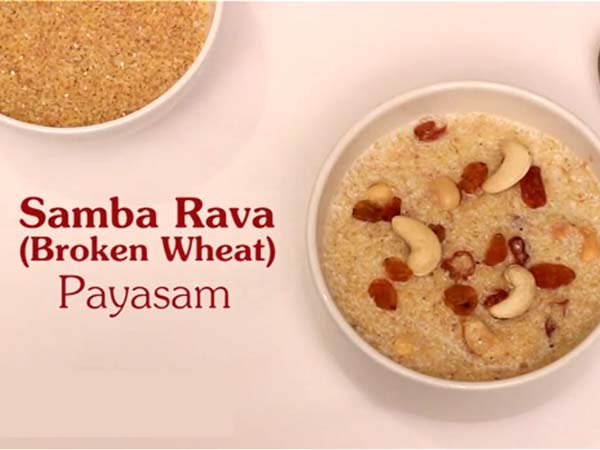Navratri Special: Dalia Kheer | Samba Rava Payasam | Godhuma Rava ...