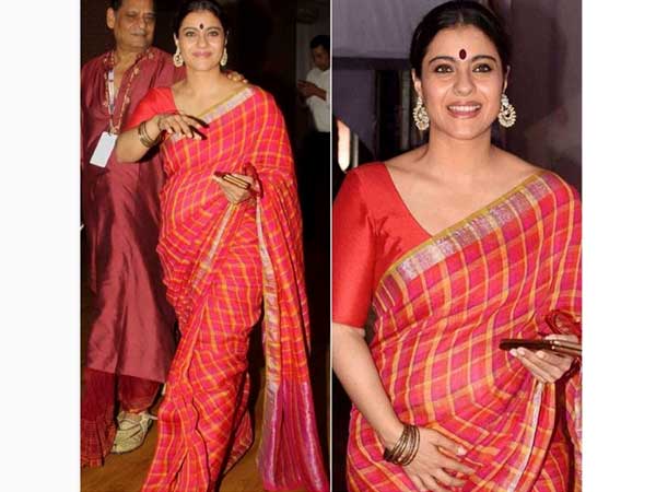 This Is How Beautiful Kajol Looked While Attending Durga Puja - Boldsky.com