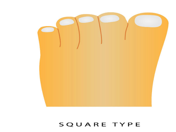 What Exactly Does The Shape Of Your Toes Reveal - Boldsky.com