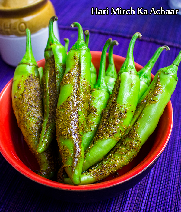 Hari Mirch Ka Achaar Recipe: How To Prepare Green Chilli Pickle ...