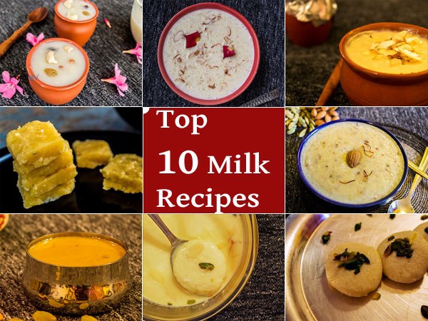 Top 10 Milk Recipes | Best Milk Recipes | 10 Best Milk Recipes ...