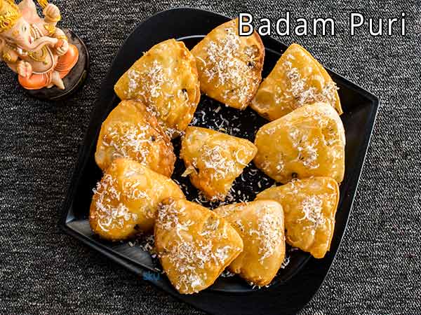 Badam Puri Recipe: How To Make Badam Poori | Festival Special Sweet ...