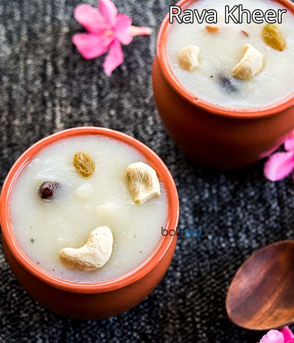 Rava Kheer Recipe | How To Make Suji Ki Kheer | Ugadi-special Rava ...