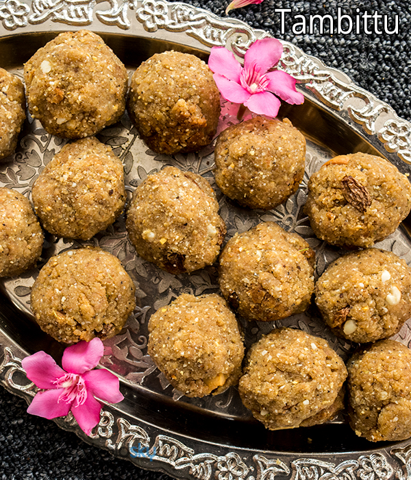Tambittu Recipe | How To Make Roasted Gram Dal Laddu | Hurigadale ...
