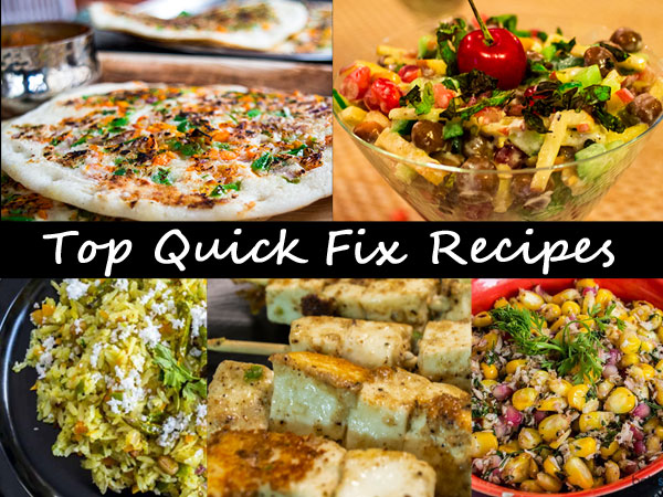 Top Quick Fix Recipes | Instant Veg Recipes | Easy Veg Recipes ...