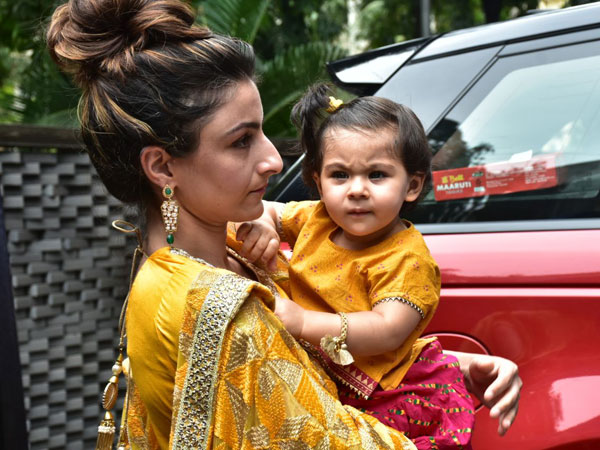 Inaaya Naumi Khemu's Cute Attire For Ganesh Chaturthi - Boldsky.com