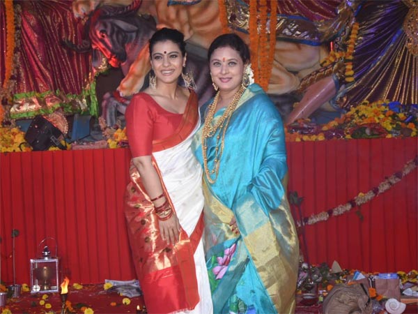 Kajol Sari Traditional Bengali Look For Durga Puja Photoshoot - Boldsky.com