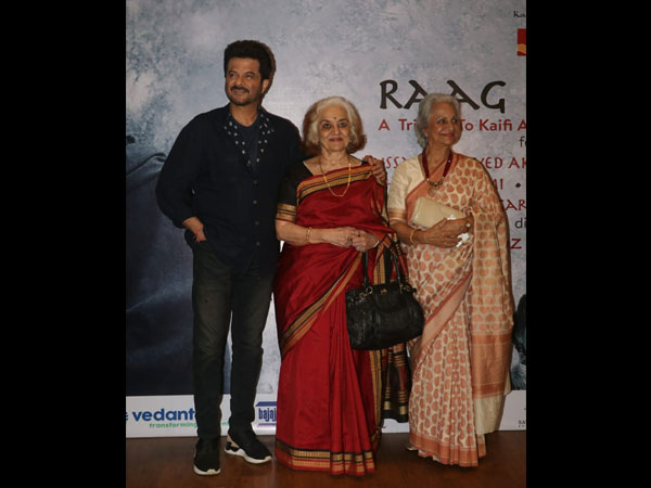 Waheeda Rehman And Asha Parekh In Saris At The Raag Shayari Event ...