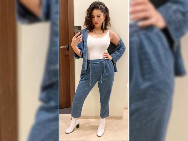 Sunny Leone Gives Denim-on-Denim Goals - Boldsky.com