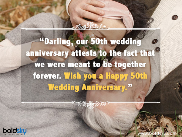 Quotes, Wishes And Messages To Share On 50th Wedding Anniversary ...