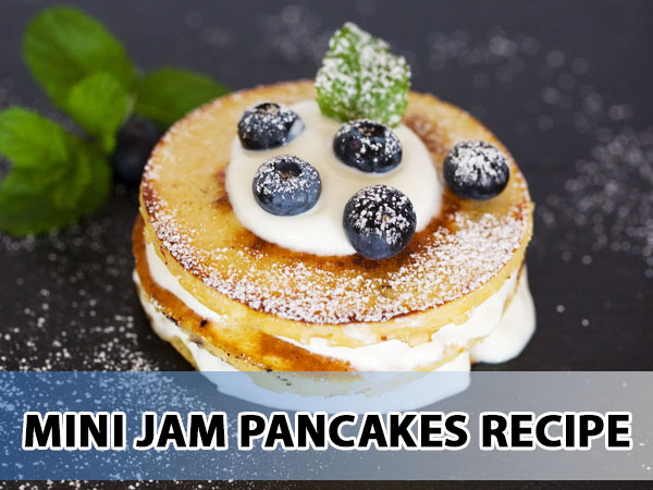 Mini Jam Pancakes Recipe: Quick Recipe For Working Mothers - Boldsky.com