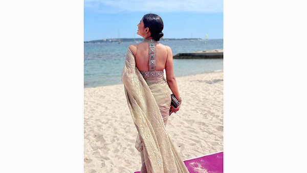 Bangladeshi Actress Azmeri Haque Badhon In A Jamdani Saree At Cannes ...