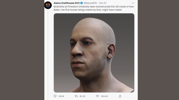 Vin Diesel, Is That You? Scientists Creates 3D Model Of Adam, God's ...