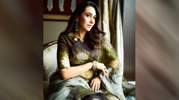 Karisma Kapoor’s Floral Print Saree Look Reflects Classic Elegance ...