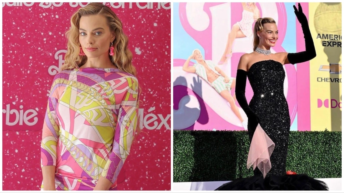 Margot Robbie’s Barbie Press Tour Outfits Are Pink And Fabulous, Pics ...
