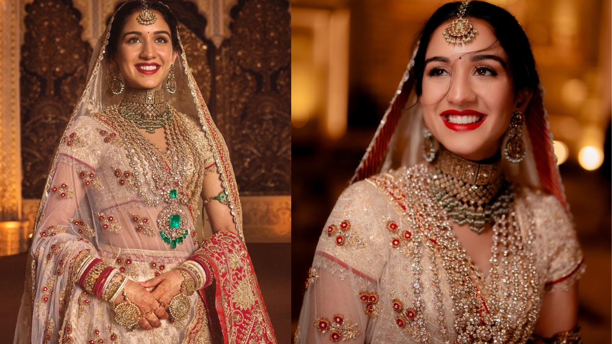 Radhika Merchant's Bridal Makeup Look: Bold Red Lips, Neutral Base ...