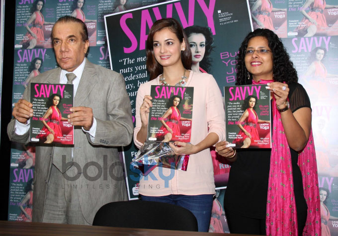 Dia Mirza Unveils latest cover of Savvy magazine- Boldsky