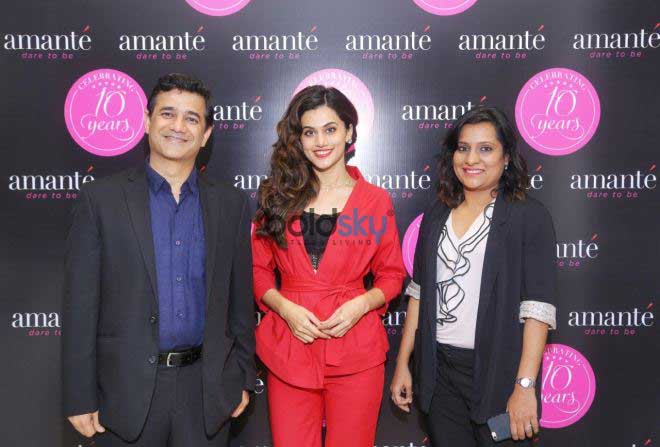 Taapsee Pannu At Amante's 10th Store Launch At Ambience Mall, Gurugram ...