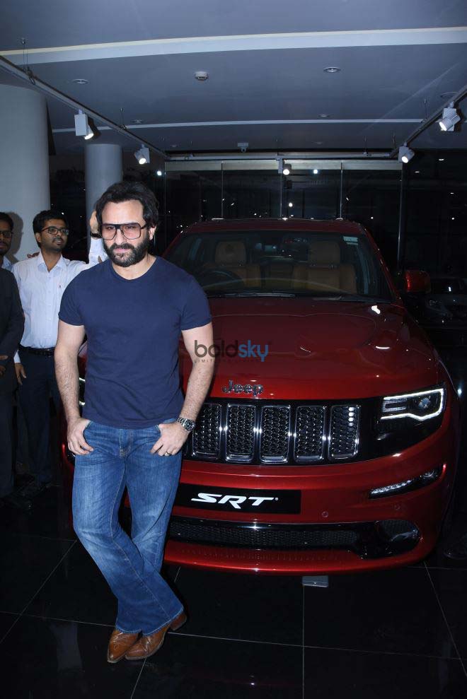 Saif Ali Khan As He Tries Out His New Jeep Grand Cherokee SRT- Boldsky